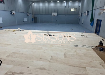 Sports Hall Floor Installation: A Complete System in Nailsea